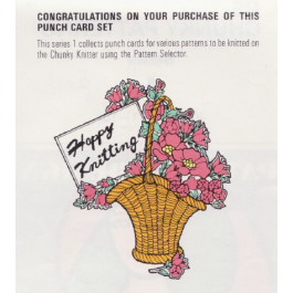 Ps150 Needle Selector Pattern Cards