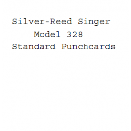 Silver Reed-Singer Standard Punchcards For Model 328