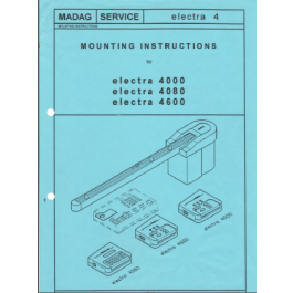 Passap 4000, 4080, 4600 EL4 Motor Mounting Instructions