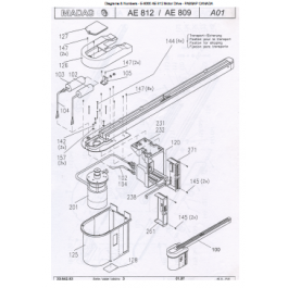 Passap E8000 AE 812 Motor Drive Parts Manaul