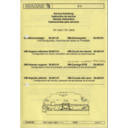 Passap E8000 Carriage and PCB Service Instruction