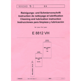 Passap E8000 Cleaning and Lubrication Instruction