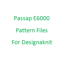 Passap E6000 Pattern Files For Designaknit