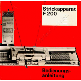 Passap F200 User Manual