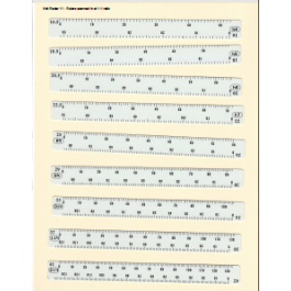 Silver Reed KR11 Stitch Scales