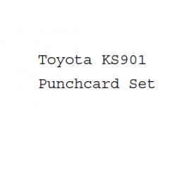 Toyota KS901 Punchcard Set