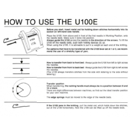 Passap U100e Transfer Carriage User Manual