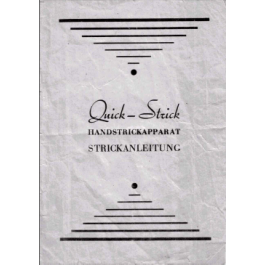Quick Strick Instruction Manual