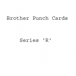 Brother R Series Punchcards