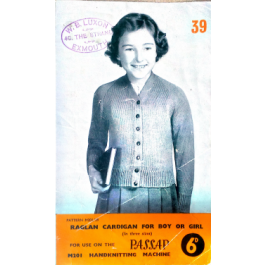 Passap M201 39 Children's Raglan Cardigan