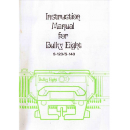 Bulky Eight S-120/S-140 Passap F120 Knitting Machine Instruction Manual