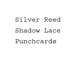 Studio-Silver Reed Shadow Lace Punchcards